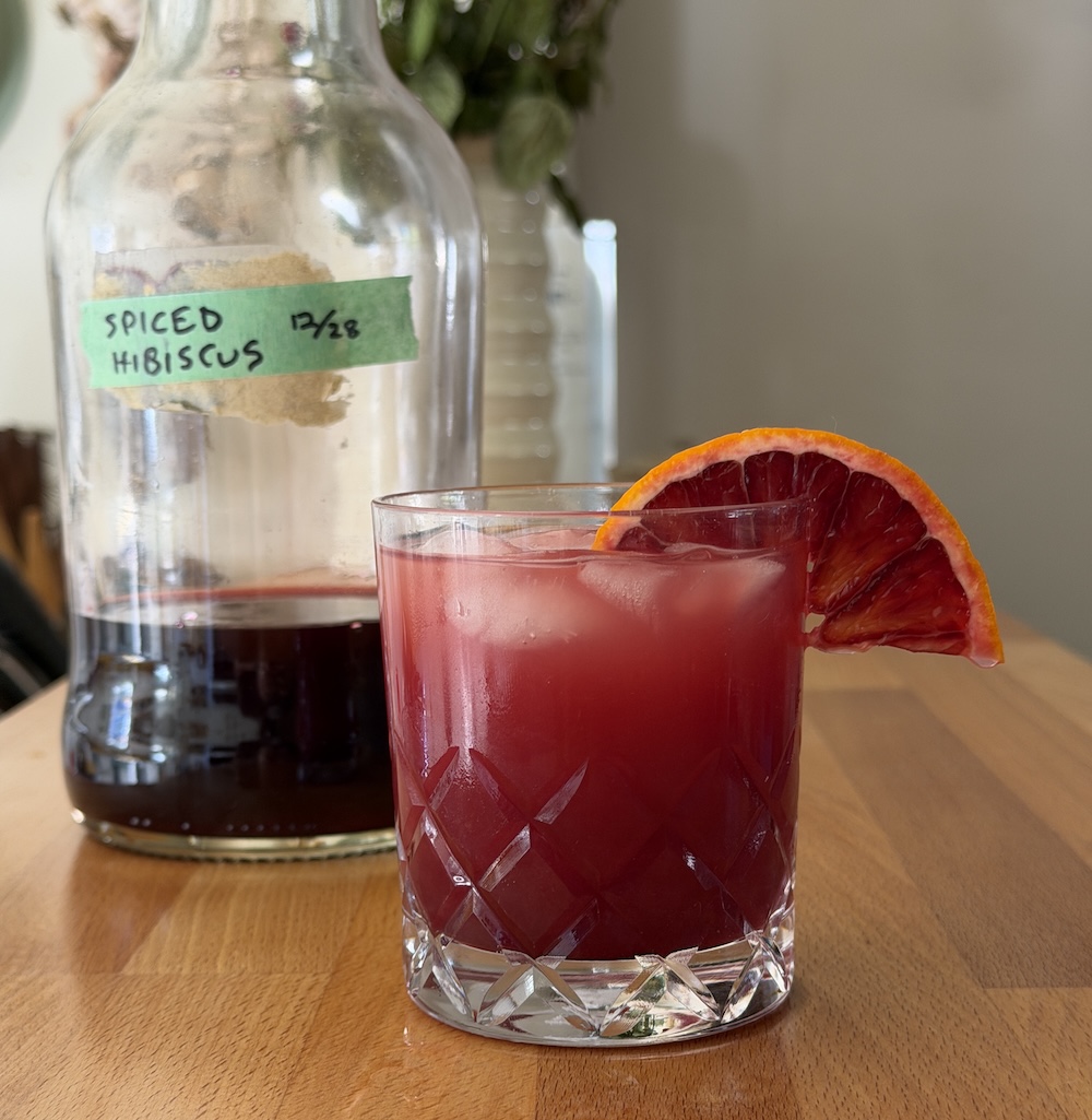 Bitter Hibiscus Mocktail (or mixer) | THE ROBOT MUST EAT